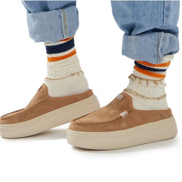 Hey Dude | Shoes | Hey Dude Tan Platform Shoes | Poshmark